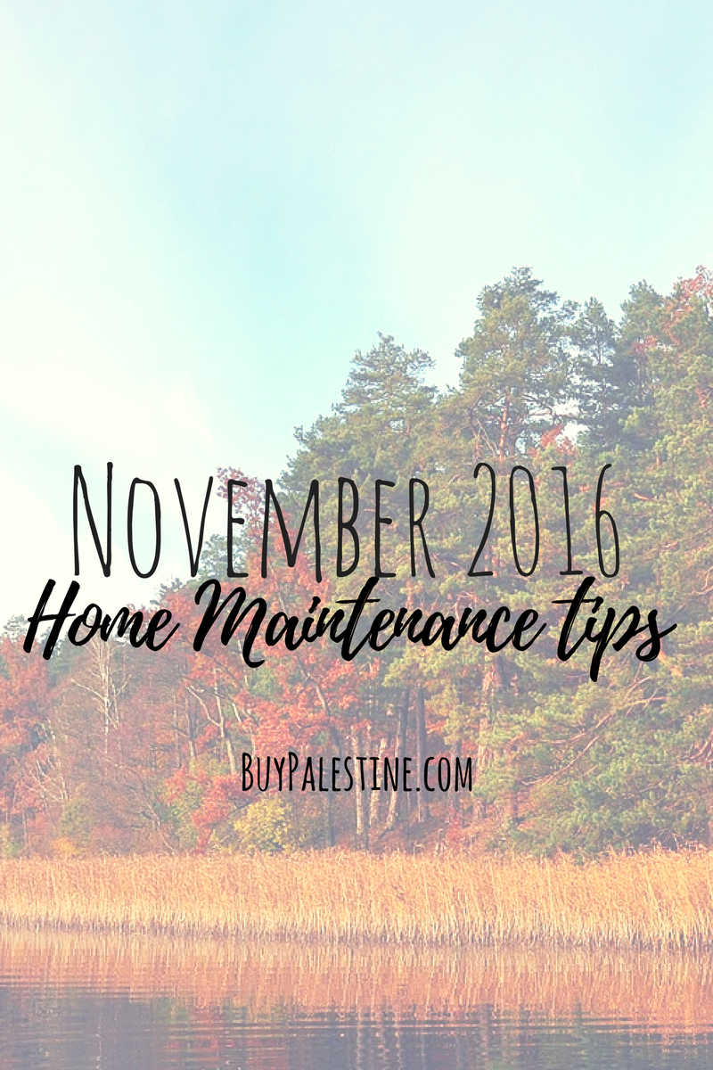 November Home Maintenance Tips